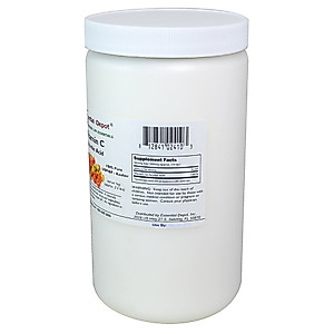 Essential Depot Ascorbic Acid Powder - Vitamin C - 2.2 lbs - 1 KG - USP - Safety Sealed HDPE Container with resealable Cap