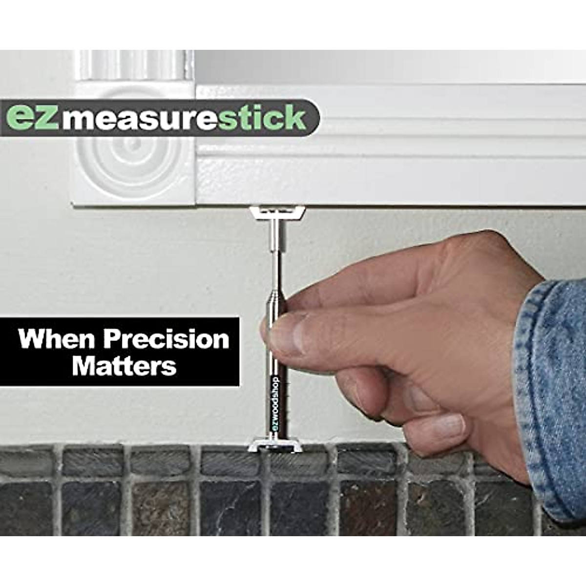 Extendable Measuring Stick Tool | Pinch Stick for Woodworking | No Numbers, No Mistakes | Carpentry, Woodworking, Hobbies, and Remodeling Projects.