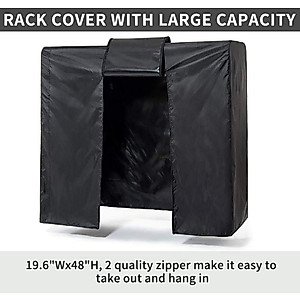 Garment Rack Cover (Clothes Rack Not Included),59" Clothes Rack Cover for Storage,Hanging Clothing Protectors Wardrobe Cover,Waterproof Garment Cover with Double Zippers for Easy Access