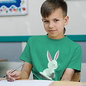 Toddler T-Shirt Easter Easter Bunny White 2 Cotton Bunny Boy & Girl Clothes Woodland Baby Funny Tee Black Design Only 3T