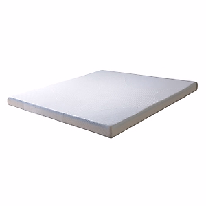 Olee Sleep 4 Inch Memory Foam Mattress Topper Pad 04TP02Q