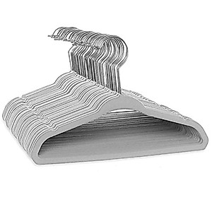 14 Inch Storage Bin 10/20/30 Pack Non-Slip Velvet Kids Hangers for Jackets, Pants, & Dress Clothes (D, One Size)