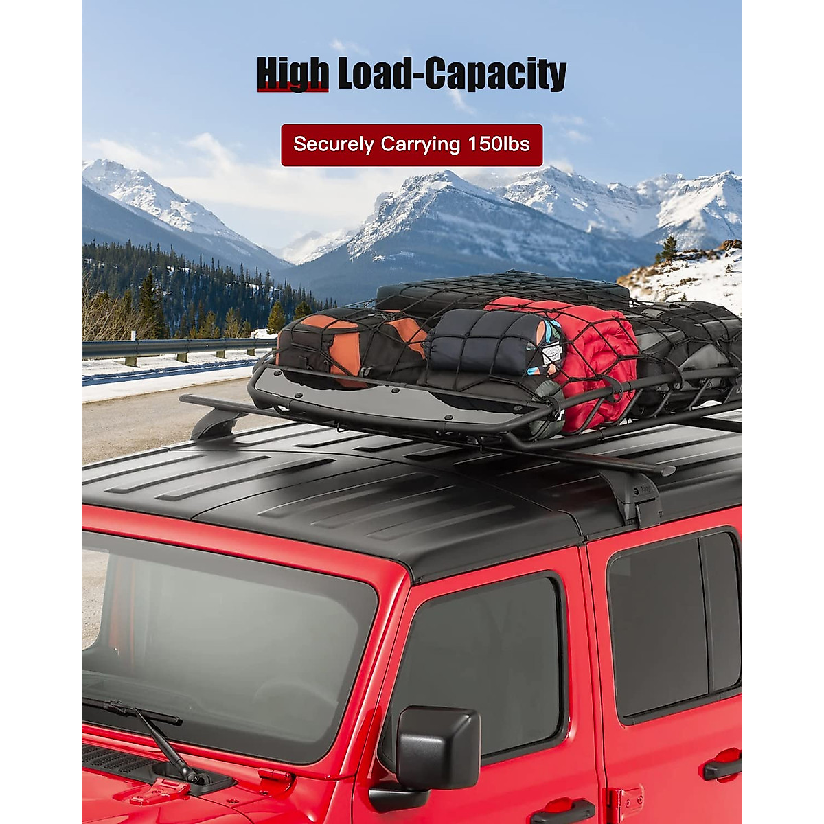 cciyu Roof Rack Cross Bar Fit for Ford Explorer Sport Utility 4-Door 2011 2012 2013 2014 2015 Aluminum 150lbs Car Top Luggage Cargo Carrier Bike Rack Rails, Black/2PCs