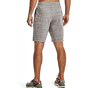Under Armour Mens Rival Terry Shorts , Onyx White (112)/Onyx White , Medium