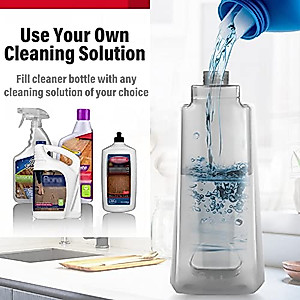 Spray Mop for Floor Cleaning, Washable Reusable 2 Pads Refillable Spray Bottle for Easy Wet Dry Mopping Dust Flat Mops for Hardwood Laminate Tile Floors wih 18 Inch Pad