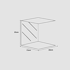 PIBM Stylish Simplicity Shelf Wall Mounted Floating Rack Shelves Mini Iron Art Bookshelf Corner Storage Bedroom Restaurant Sofa,2 Colours, a