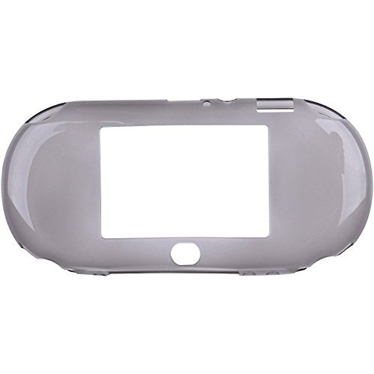 TPU Protective Silicone Case Skin Cover Shell for Playstation PS Vita 2000 PSV 2000 (Clear Black)