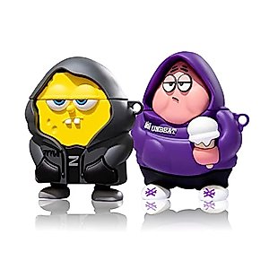 CHNLML AirPod 2/1 Case Unique Design Funny Fun Kawaii 3D Cute Cartoon Funny Characters Advanced Soft Silicone AirPods Case Cover Suitable for Men and Women (2 Pcs)