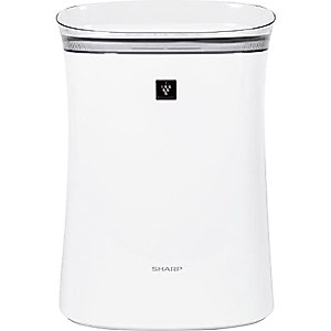 SHARP Air Purifier with Plasmacluster Ion Technology for Medium-Sized Rooms, Bedroom, or Office. Odor and True HEPA Filter for Dust, Smoke, Pollen, & Pet Dander may last up-to 2 years each. FPK50UW.