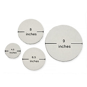 Reusable Fabric Bowl Covers for Bread Proofing - 4 Pieces, Washable and All-Natural 100% Cotton Cloth Bowl Covers for Bread Rising - Elastic Closure Fits Multiple Bowl Sizes (Off-White)