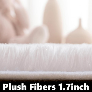 EVOIONOS Pink Girls Princess Tent with Large Star Lights and White Princess Rug