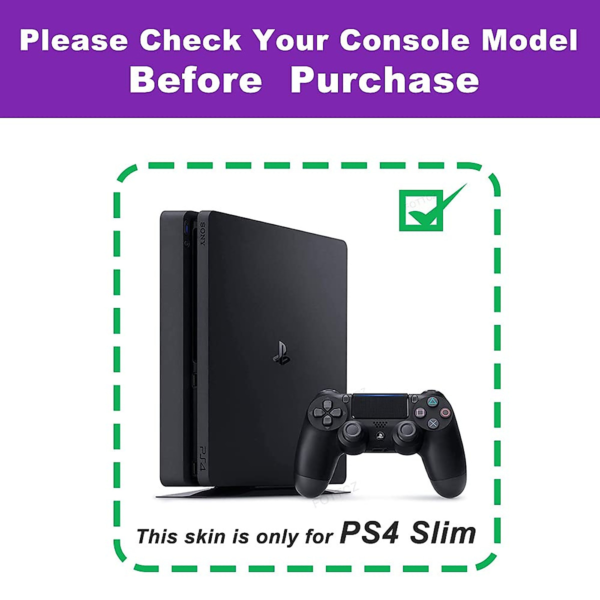 FOTTCZ Full Body Orange and Blue Cosmic Nebular Protective Vinyl Skin Decal for PS4 Slim Console and 2PCS Controller Skins Stickers