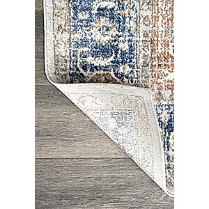 nuLOOM Vintage Jacquie Floral Area Rug, 8' x 11', Blue