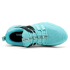 koppu Boys Girls Shoes Non-Slip Tennis Shoes Fashion Lightweight Breathable Kids Sneakers for Little Kids/Big Kids（Blue 2）