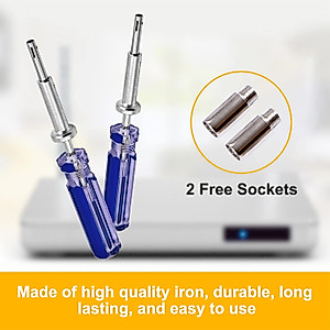 groword 7 Inch Terminator TV Tool LTT-7 GTT-7 CATV Cable Locking Terminator Tool - Coax/Coaxial Cable terminator Tool Bump Key for TV Boxes Cable Blue