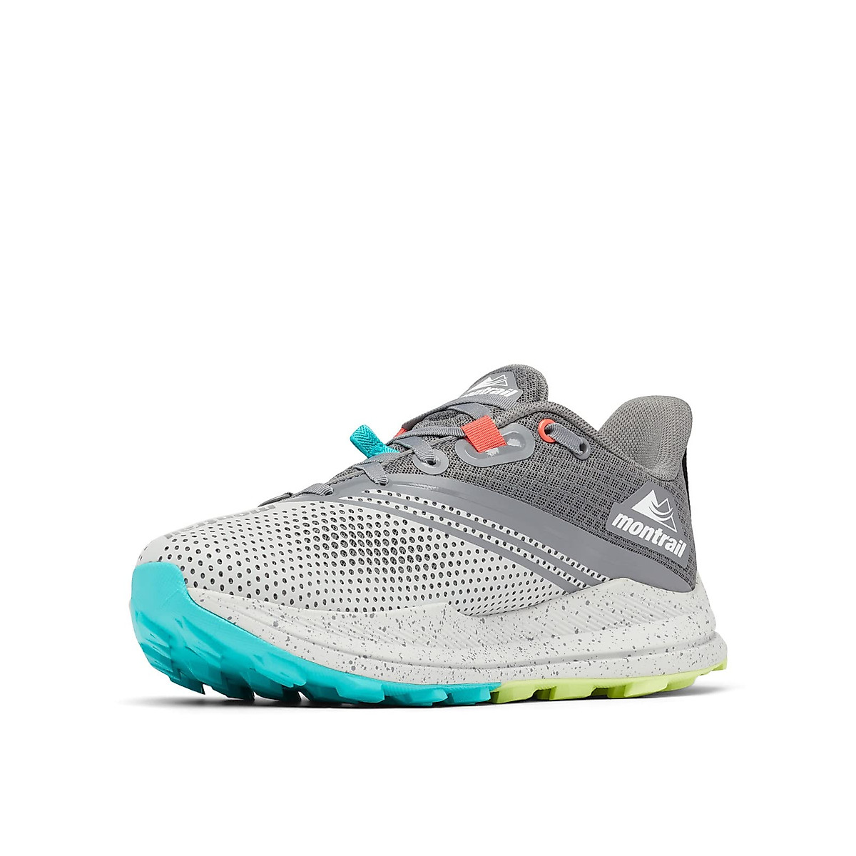 Columbia Women's Montrail Trinity FKT, Grey Ice/Bright Aqua, 6