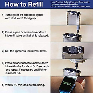 Scorch Torch Skyline Triple Jet Flame Torch Cigarette Cigar Lighter with Cigar Punch Cutter Tool (Blue)