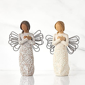 Willow Tree Remembrance (Darker Skin), Sculpted Hand-Painted Angel