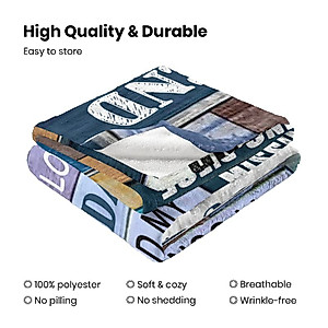 to My Girlfriend Blanket Gifts for Girlfriend I Love You Blessing Sweet Sayings Quote Throw Blankets 50x60 inch Birthday Gifts for Her Anniversary Present Soft Blankets for Bed Sofa