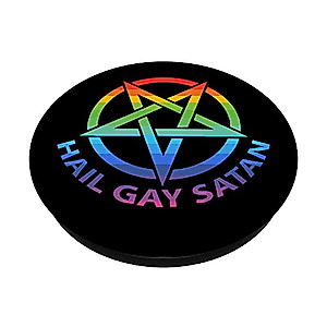 Hail Gay Satan Pentagram PopSockets Swappable PopGrip