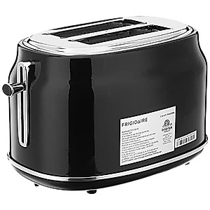 Frigidaire ETO102-BLACK, 2 Slice Toaster, Retro Style, 900w, Black & Retro Electric Water Kettle Stainless Steel 1.8l, Fast Boiling, Bpa-free, Black