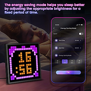 Rayhome Large Display Digital Calendar Day Clocks, Precise LED Smart Clock with Event Reminder, Date, 12/24Hr, Sleep Mode, Graffiti and Adjustable Brightness for Kids, Teens, Adults and Seniors