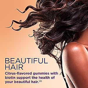 Nature's Bounty Hair Skin Nails with Biotin and Collagen, Orange, 80 Count Pack, (Pack of 2)