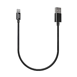 COSOOS Short iPhone Lightning Cable (14in/35cm) Nylon Braided Fast Charging Syncing Cable, MFi Certified for Apple iPhone 13,12,11,XS,XR,X,8,7,6,5S, Airpods 3/Pro/2/1, USB Charging Station
