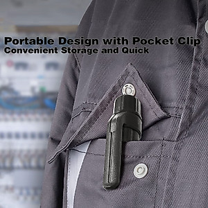 2PCS LETONNEY Voltage Tester, Non Contact Voltage Detector, Circuit Tester Dual Range Voltage Sniffer AC 12V-1000V/48V-1000V, Live/Null Wire Tester with Alarm and Flashlight (Gray)