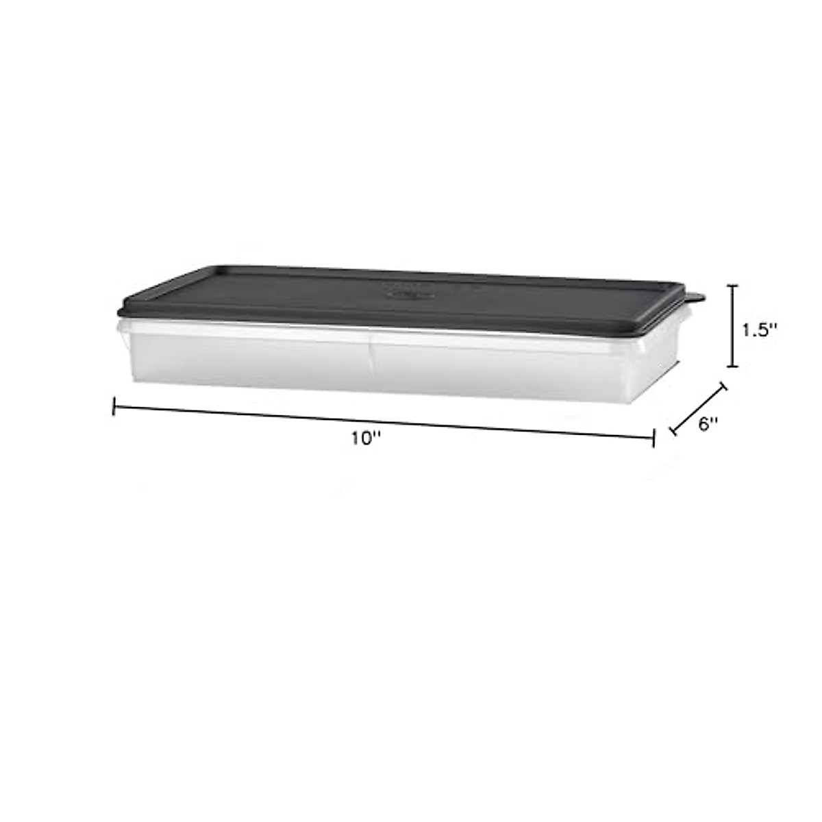 New Tupperware Tupperware Snack Stor Jr Cold Cut Bacon Container Keeper in Black Seal