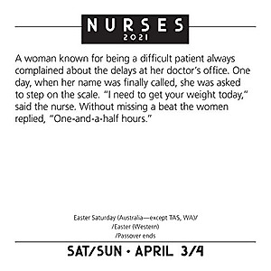 Nurses 2021 Day-to-Day Calendar: Jokes, Quotes, and Anecdotes