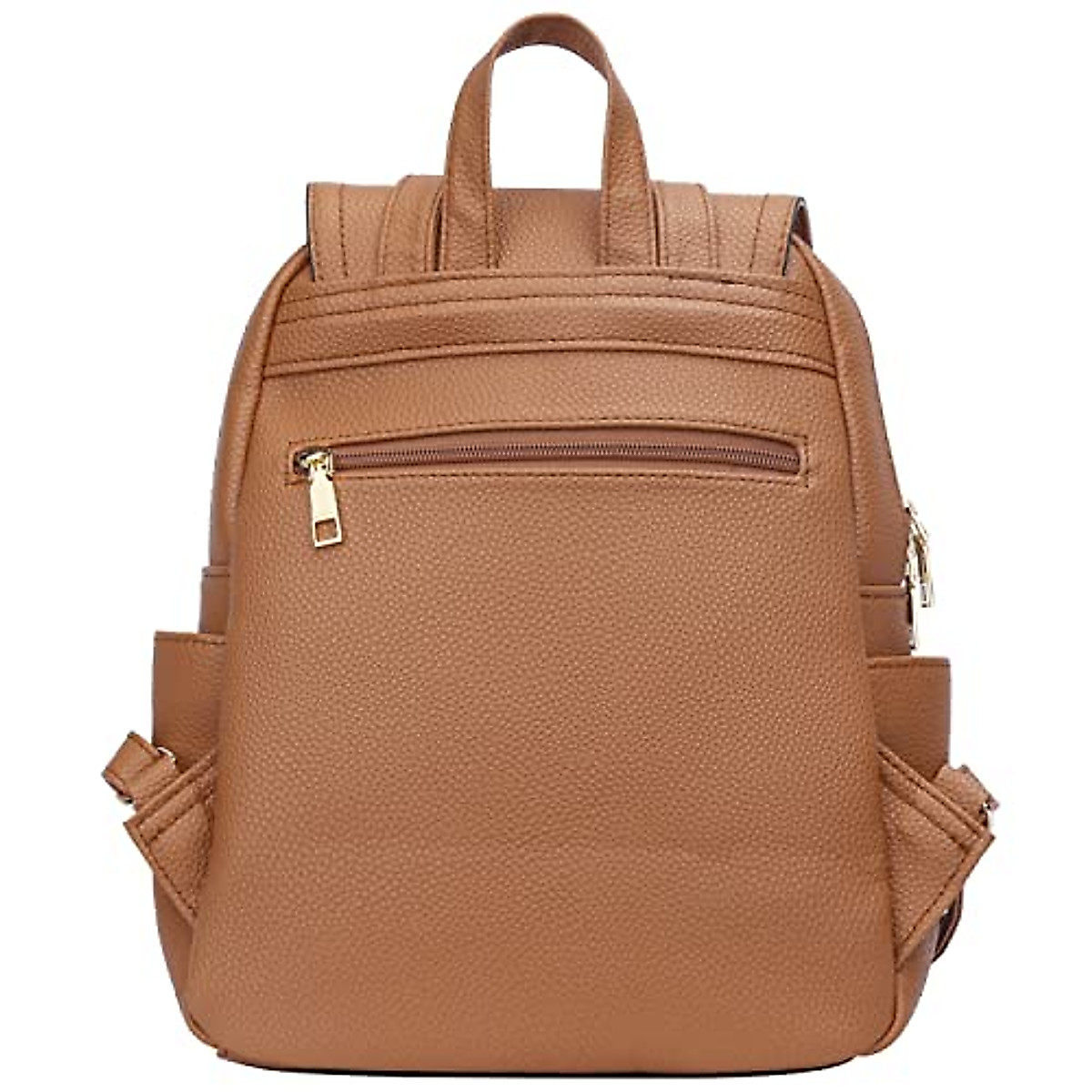 KKXIU Quilted Women Backpack Purse Synthetic Leather Fashion Bookbag Travel Daypack for Teen Girls (Brown)