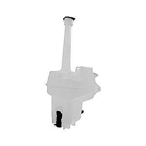 Evan-Fischer Washer Reservoir Windshield Expansion Tank w/Washer Pump and Fluid Level Sensor Port Without Cap compatible with Vehicles Without Rear Wiper