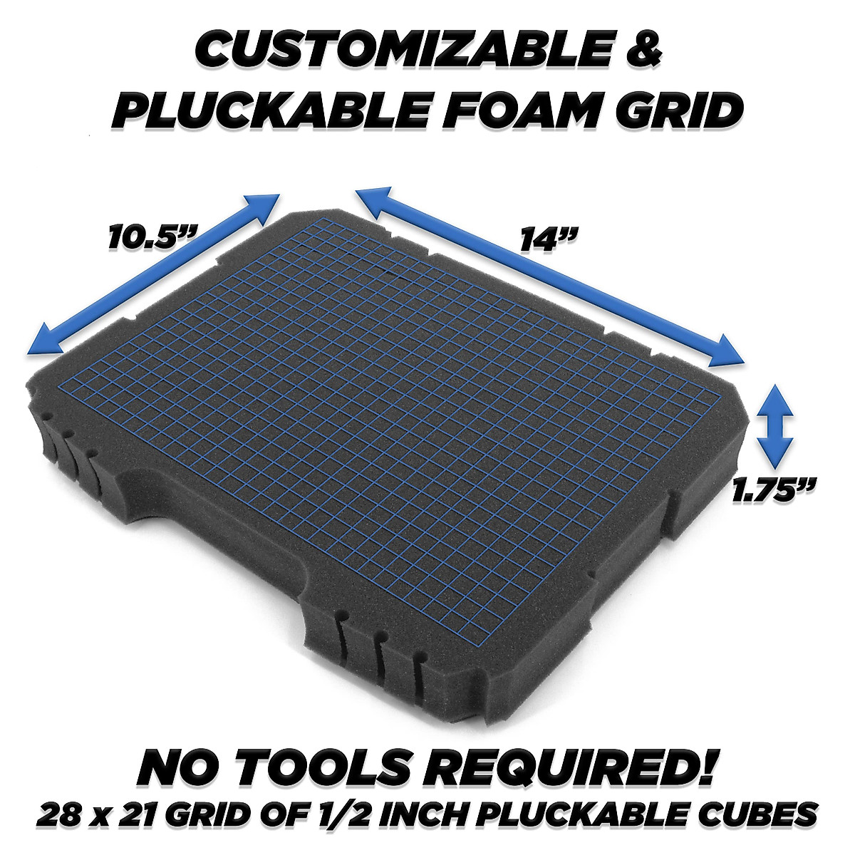CASEMATIX Miniature Storage Hard Shell Figure Case - Dual Layer Customizable Foam Case for Standard Miniatures, Large Units and Vehicles, Compatible with Warhammer 40k, DND & More!
