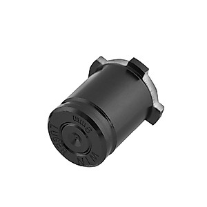 Bewinner Bullet Buttons for Xbox ONE Controller, A B X Y Aluminium 9mm Action Buttons Replacement ABXY Bullet Buttons for Xbox ONE Controller, Support Plug and Play(Black)