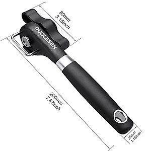 DUOLESEN Can Opener, Manual Can Opener, Can Opener Smooth Edge, Can Opener Manual Safety, Hand Held Can Openers, Commercial Can Opener, Heavy Duty Can Opener, Can Openers for Kitchen