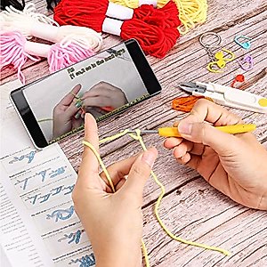 PP OPOUNT Beginner Crochet Kit - Cute Bee & Ladybug, Complete Crochet Kit for Beginners, Starter Pack for Adults and Kids, Includes Step-by-Step Instruction and Video Tutorials