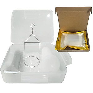 VTSYIQI Automatic Liquid Surface Tensiometer Platinum Ring Loop Pt Loop Platinum Ring Method with 0.185mm Ring Radius 9.55mm for Liquid Surface Tensiometer Interfacial Tensiometer