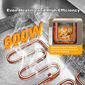 Steam Table Food Warmer - Steam Table 3-Pan Countertop Steamer,Stainless Steel 86-185°F Temp Control Food Warmers for Catering Restaurants Entertaining Parties