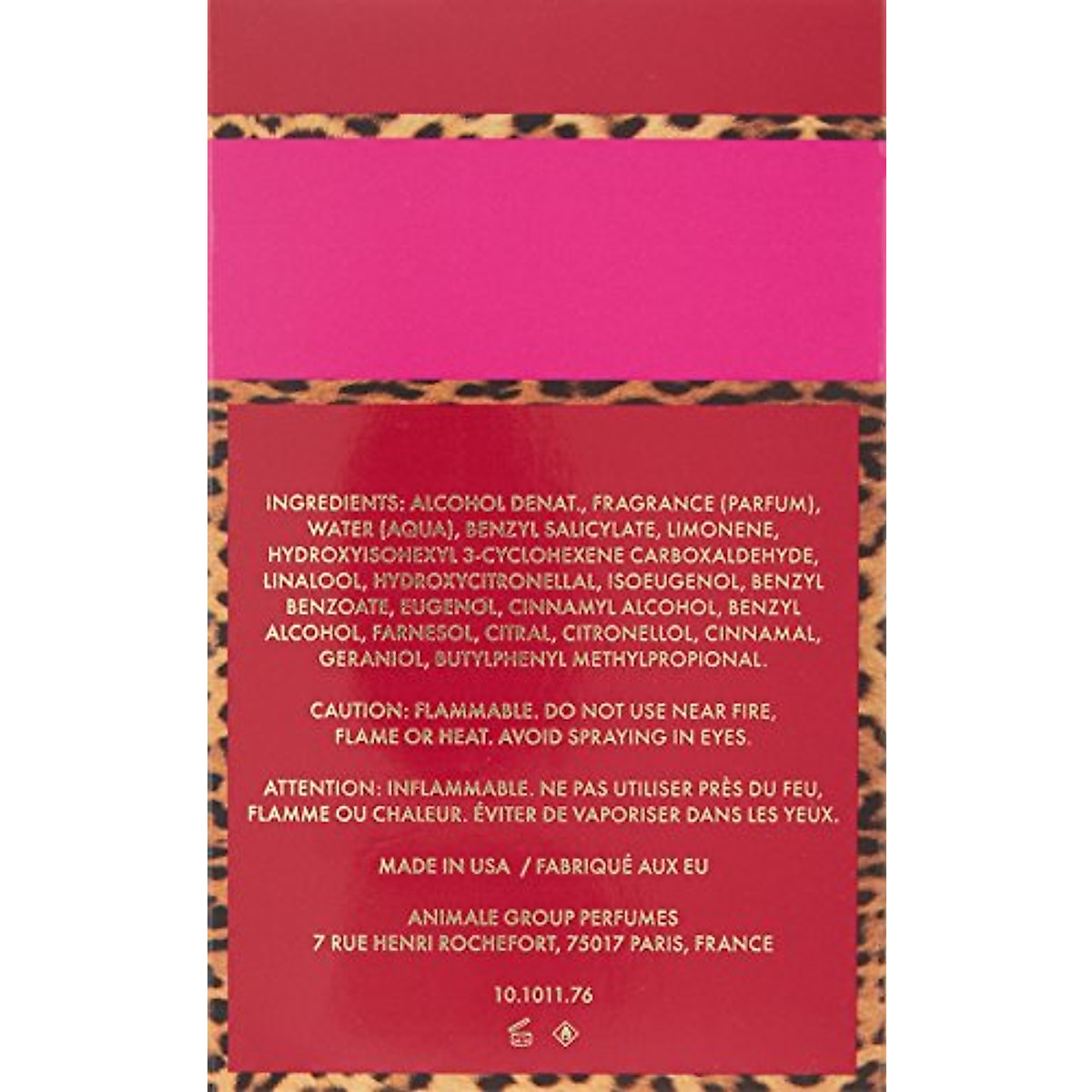 Animale Parfums Instinct Femme Eau de Toilette Spray, 3.4 Ounce