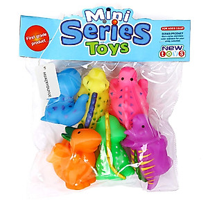 Bathtub Toys Dinosaur Baby Bath Toys Christmas Kids Fun Squirt Toys Floating Bathroom Toys Assorted Colors (6)