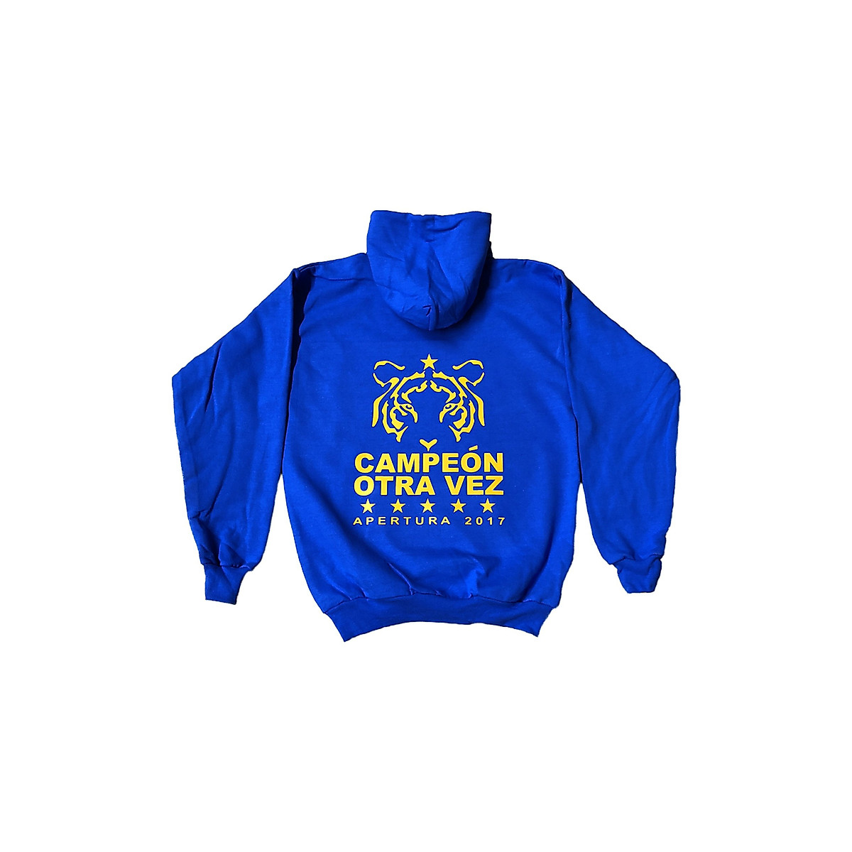 Tigres UANL 2017 Campeon Otra Vez Apertura Champions Hoodie Sweater (2XL, Blue)