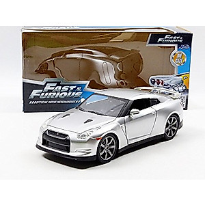 Fast & Furious '09 Nissan R35 Vehicle 1:24 Diecast By Jada Toys, Silver