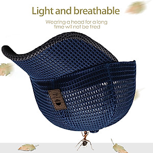 KECOP Breathable Full Mesh Hat for Men, Quick Dry Cooling Caps for Women,Lightweight Trucker Hats for Sports,Blue