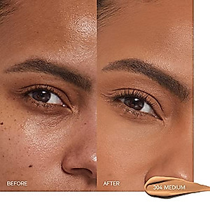 Shiseido Synchro Skin Self-Refreshing Concealer, Medium 304 - Medium-to-Full Coverage with Natural Finish & Shine Control - 24-Hour Wear - Water Resistant, Smudge Proof & Non-Comedogenic