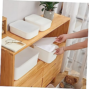 Amosfun 1pc Box Storage Box Storage Box Storage Box Storage Bins Storage Case Storage Organizer Transparent Lid Desktop