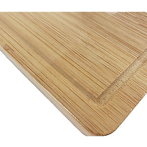 (Set of 6) 18"X12" Extra Large Bulk Plain Bamboo Board with Juice Groove | For Customized, Personalized Engraving Purpose | Wholesale Premium Bamboo Board