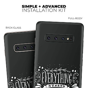 DesignSkinz Everything Starts with a Dream Protective Vinyl Decal Wrap Skin Cover Compatible with The Samsung Galaxy S20 (Screen Trim & Back Glass Skin)