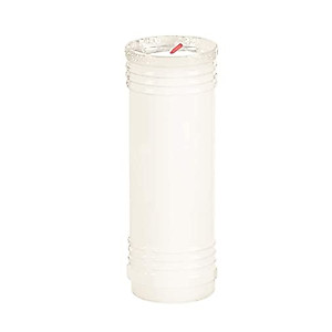 Root Candles Cemetery Prayer Candles for Outdoor Burning in Clear Flame Resistant Plastic Vessels, 12-Count, Memorial