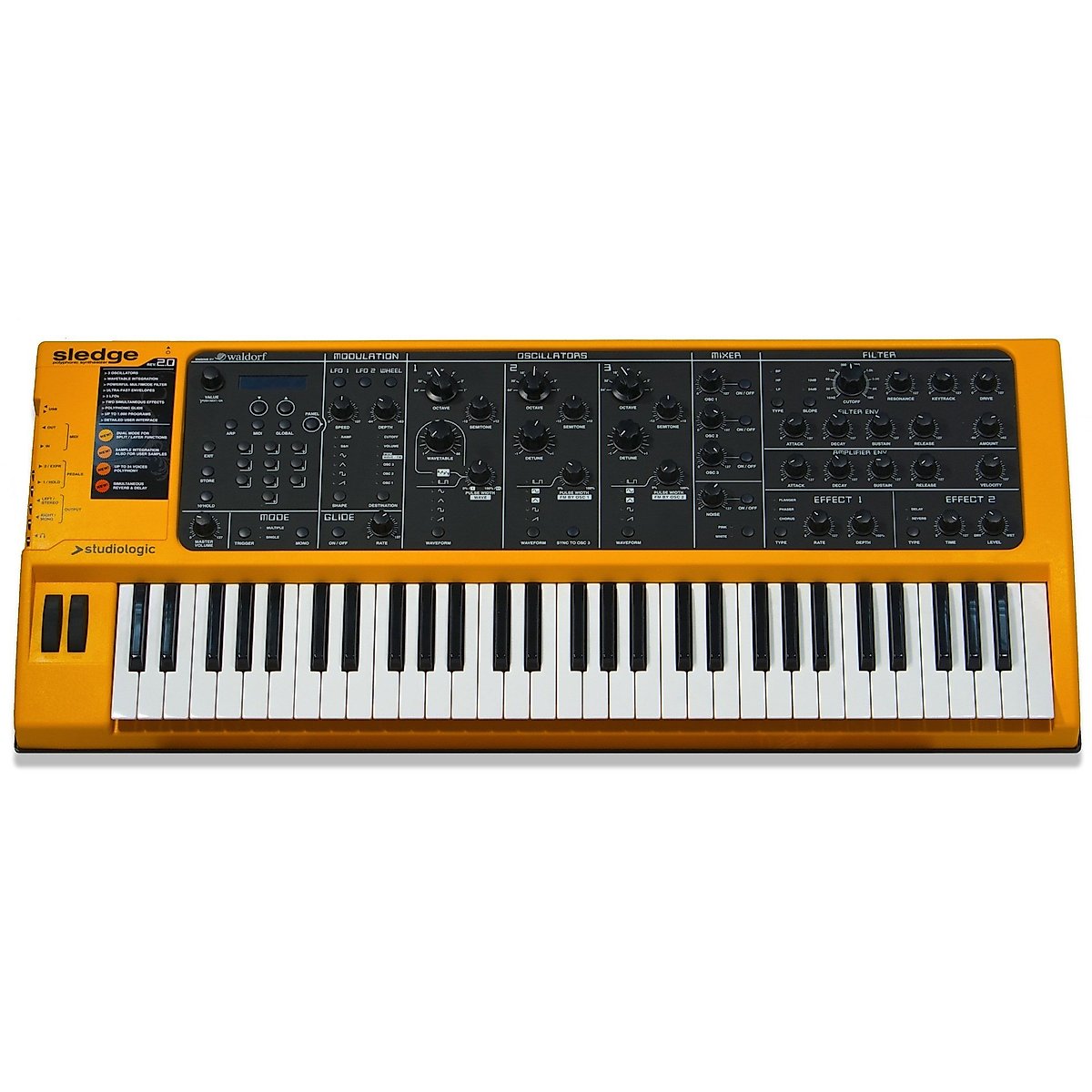 Studiologic Sledge 2.0 61-Key Synthesizer with Aftertouch